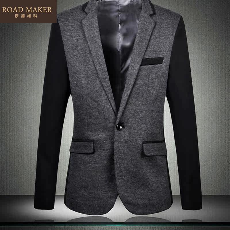 Купить Пиджак, Костюм 罗德梅科 春季新款商务休闲拼色便西男装时尚欧美修身西服外套 Roadmaker ro3623er в интернет-магазине с ...