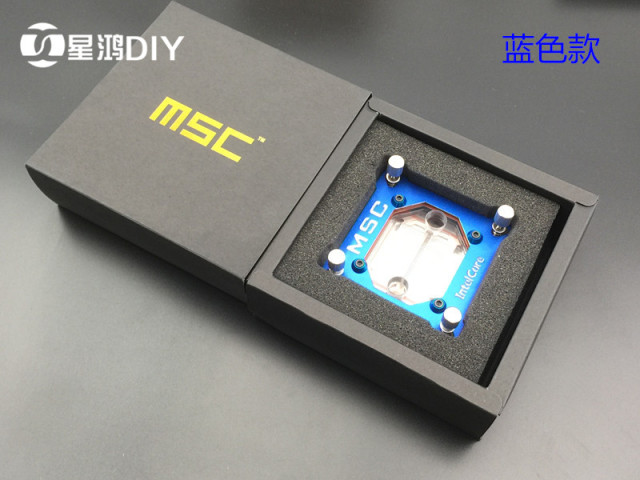 Msc 구리 컴퓨터 Cpu 물 냉각 머리 수입 아크릴 Cpu 물 냉각 머리 순수 구리 물 머리 빛 하오툴즈