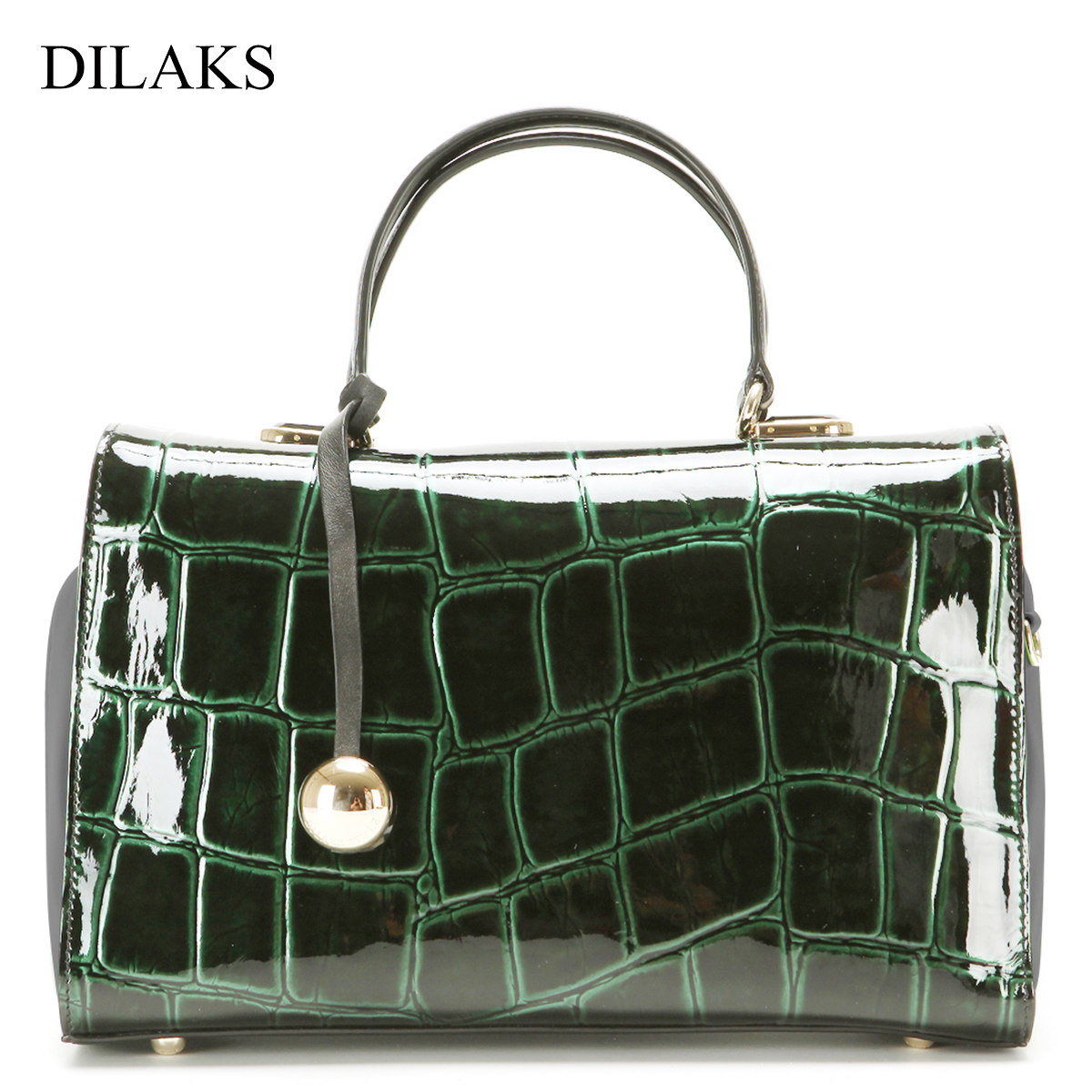 Купить Сумка dilaks迪莱克丝鳄鱼纹牛皮手提包波士顿单肩包真皮女包大包包 3d 22173 в интернет ...