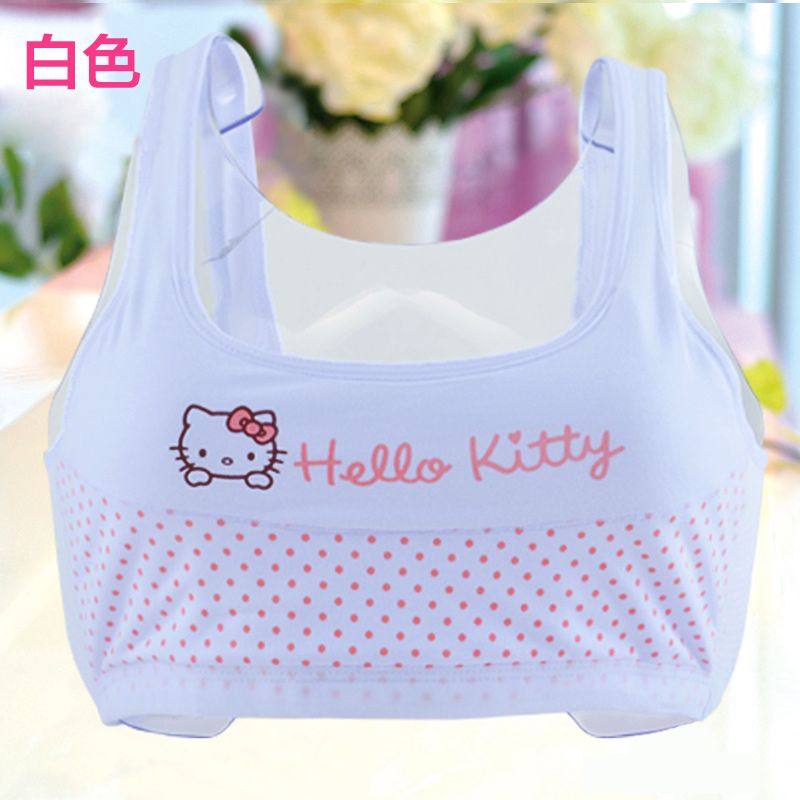 Купить Топы и бра z热销hellokitty儿童文胸女童内衣小背心内衣发育期内衣女孩纯棉 kt2002 в интернет ...