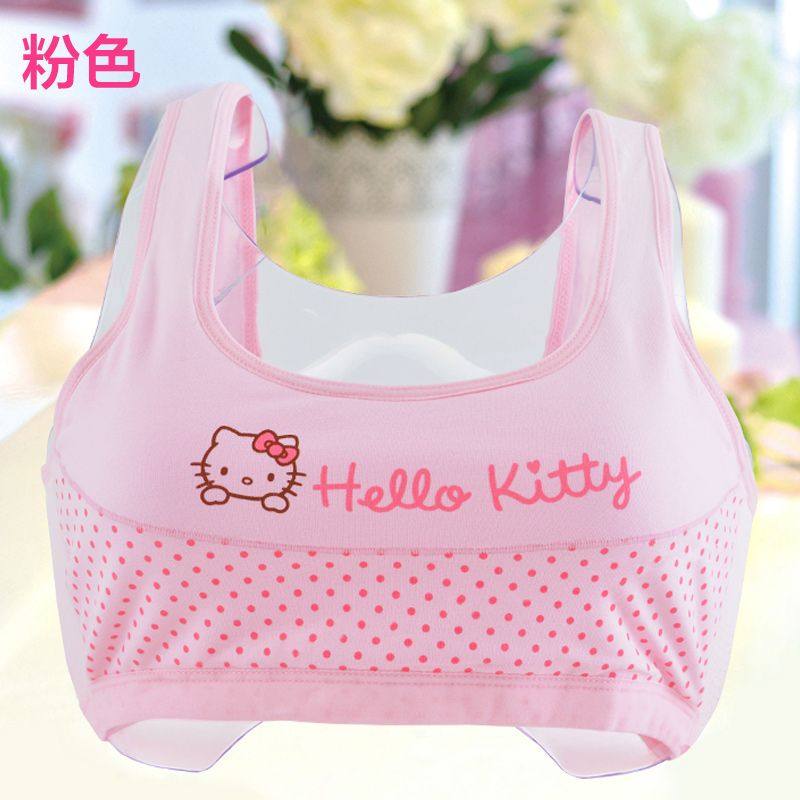 Купить Топы и бра z热销hellokitty儿童文胸女童内衣小背心内衣发育期内衣女孩纯棉 kt2002 в интернет ...