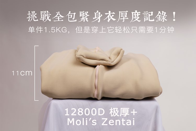 Moli's Zentai Molis Extremely Thick 500 karat Velvet 12800D Meat Color Siamese All-Pack Tight ...