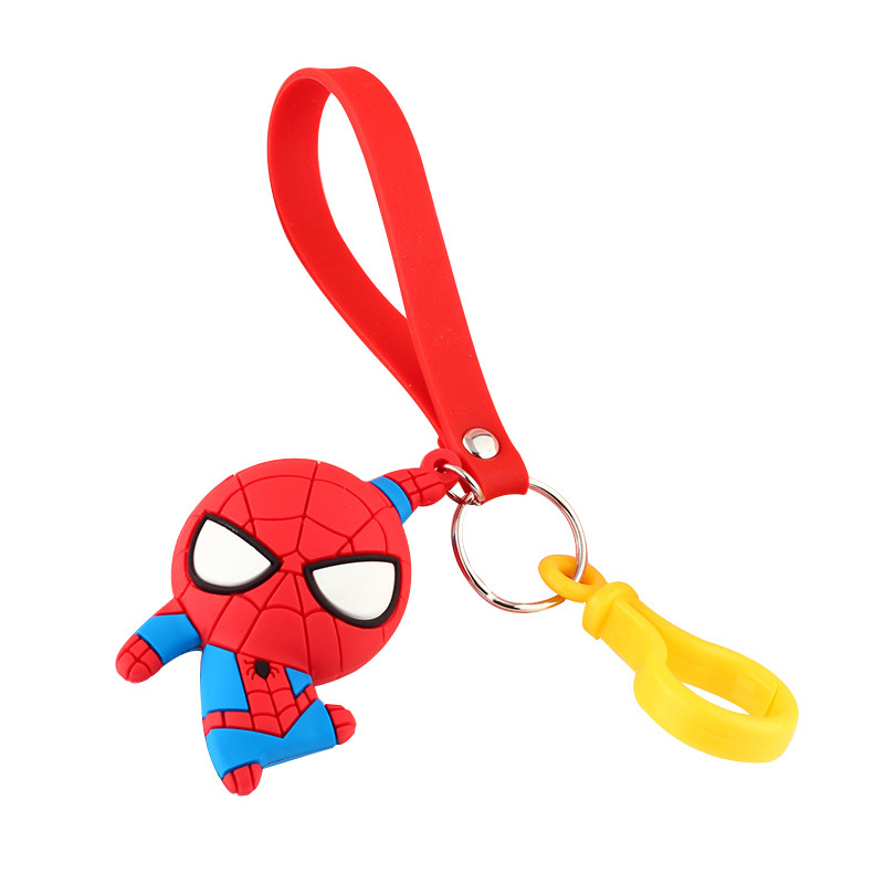 Captain America key chain Spider-Man female chain cartoon pendant Iron ...