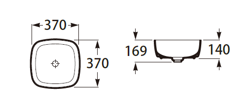 Купить Roca roca Ингпера чаша 370*370 мм мягкий квадрат без ...