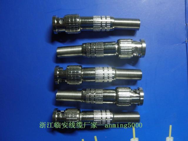 铜芯SYV-75-5视频线专用 美式免焊接 方便操作BNC头 Q9头视频接头-阿里巴巴