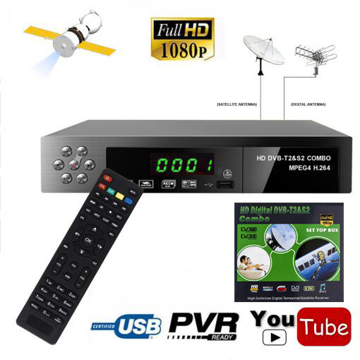 Купить DVB-T2 DVB-S2 HD Digital Terrestrial TV DVB T2 S2 приставка в ...